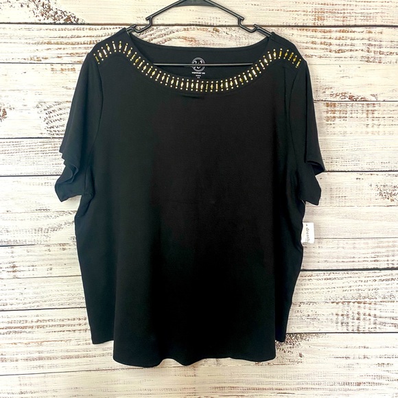 Westport | Tops | Westport 962 Studded Tee Size 3x | Poshmark